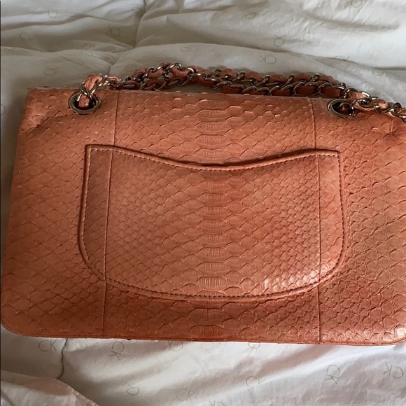 CHANEL | Bags | Chanel Classic Flap Pink Python Purse | Poshmark